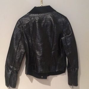 Kenneth Cole | Jackets & Coats | Nwt Kenneth Cole Black Patent Leather ...